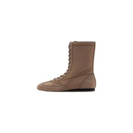MANGO TEEN Stiefel 'Boxeo' Damen Gr&ouml;&szlig;e 35 braun Winterschuhe