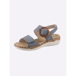 Remonte Damen Sandale mit Klettverschluss, jeansblau, Gr&ouml;&szlig;e 41