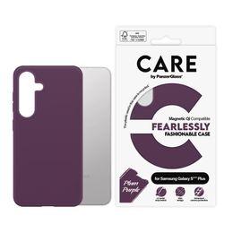 CARE BY PANZERGLASS Handyhülle "Magnetic QI Fearlessly Fashionable Case für Samsung Galaxy S25 Plus", lila (violett), B:11cm H:2,5cm T:20cm, Hüllen, Backcover, Schutzhülle, Handyschutzhülle, Case, Schutzcase, stoßfest