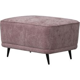Polsterhocker Home Affaire "Ashly", rosa (ros&eacute;), B:77cm H:46cm T:60cm, 100% Polyester, Hocker, Polsterhocker, in 3 Bezugsvarianten, Boucl&eacute;, Samtoptik und Struktur weich.