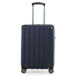 Hartschalen-Trolley Hauptstadtkoffer "Q-Damm, verschiedene Farben und Größen", Gr. B/H/T: 37cm x 54cm x 21cm 38 l, blau (dunkelblau), ABS, festlich, Koffer, Hartschalenkoffer Reisekoffer Trolley mit TSA-Schloss