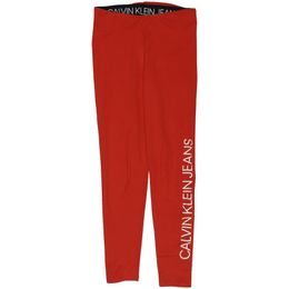Calvin Klein Jeans Stoffhose Damen Gr&ouml;&szlig;e XS Second Hand rot