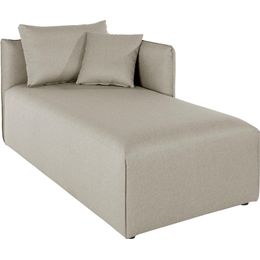 Ottomane OTTO HOME "N&ouml;re", beige, B:90cm H:74cm T:172cm, Samtoptik (100% Polyester);Struktur (100% Polypropylen);Webstoff (100% Polyester);Struktur fein (100% Polyester);Luxus-Microfaser Lederoptik (100% Polyester);Baumwoll-/Leinenmix (60% Baumwolle/40% Leinen), Sofas, Ottomane, Modul - zum Zusammenstellen; in vielen Bezugsqualit&auml;ten und Farben