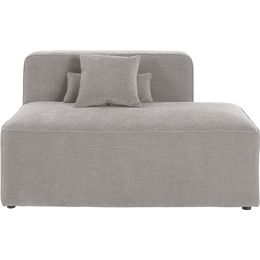 Recamiere Home Affaire "Sundstrup", grau (hellgrau), B:140cm H:76,5cm T:93cm, 100% Polyester, Sofas, Recamiere, Modulserie, individuelle Zusammenstellung