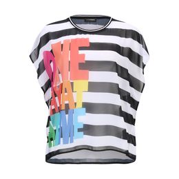 Doris Streich Bluse Damen Gr&ouml;&szlig;e S/M hellblau / rot / schwarz / wei&szlig;