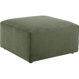 Polsterhocker OTTO HOME "N&ouml;re", gr&uuml;n (dunkelgr&uuml;n), B:80cm H:46cm T:80cm, 92% Polyester, 8% Polyamid, Hocker, Polsterhocker, Modul - zum Zusammenstellen; in vielen Bezugsqualit&auml;ten und Farben