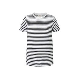 Tchibo - Gestreiftes T-Shirt - Damen - Gr. L - anthrazit/gestreift