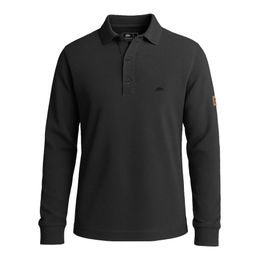 Forsberg Shirt 'Langarm Poloshirt aus Baumwolle' male Black size 4XL