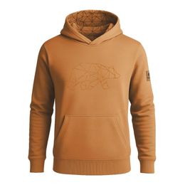 Forsberg Sweatshirt 'Hoodie mit gesticktem Polygonb&auml;r' male Brown size XL