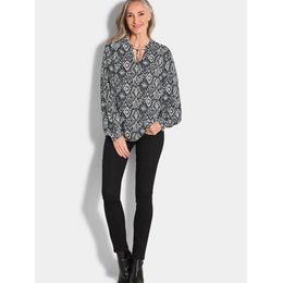 GOLDNER Bluse Damen Größe L schwarz / weiß