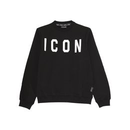 Icon Sweatshirt 'BASIC' Jungen Größe 176 schwarz