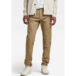 G-Star Raw Chinohose G-STAR "Chino Bronson 2.0 Slim", Herren, Gr. 29, Länge 32, weiß (safari), Web, Obermaterial: 98% Baumwolle, 2% Elasthan, unifarben, slim fit lang, Hosen, in schmaler Passform