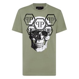 Philipp Plein Shirt 'Skull' male Green size XXL