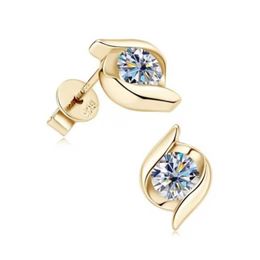 Rougemont Jewellery Earrings 'Funkelnde Moissanit Ohrstecker mit Echtheitszertifikat' female Gold size One Size