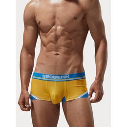 SEOBEAN Boxershorts 'Slash Side Line' Herren Größe XXL gelb
