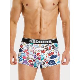 SEOBEAN Boxershorts Herren Gr&ouml;&szlig;e XL wei&szlig;