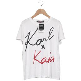 K by KARL LAGERFELD Karl Lagerfeld T-Shirt Damen Gr&ouml;&szlig;e L Second Hand wei&szlig;