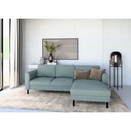 Ecksofa Home Affaire, B:232cm H:83cm T:161cmgrau, 92% Polyester, 5% Polyamid, Wohnzimmer, Sofas, "Booster II, whlw. mit Schlaffunktion & Bettkasten,