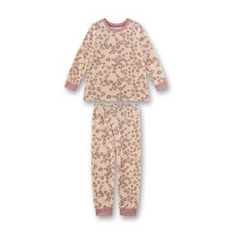 Sanetta Schlafanzug Mädchen Größe 140 creme / altrosa