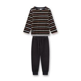 Sanetta Schlafanzug Jungen Gr&ouml;&szlig;e 176 marine / cognac / wei&szlig;
