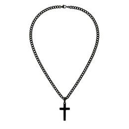 Eternal Kette 'Kreuz' Herren Größe 60cm schwarz