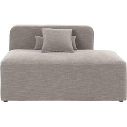 Recamiere Home Affaire "Sundstrup", grau (taupe), B:140cm H:76,5cm T:93cm, 100% Polyester, Sofas, Recamiere, Modulserie, individuelle Zusammenstellung