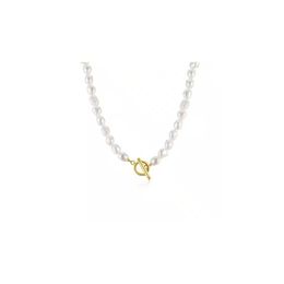 Rougemont Jewellery Necklace 'Damen Perlenkette Perla 45cm' female Gold size 41cm