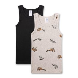 Sanetta Unterhemd Jungen Gr&ouml;&szlig;e 92 beige / braun / schwarz