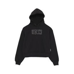Icon Sweatshirt 'Strass logo' Mädchen Größe 164 schwarz