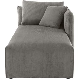 Ottomane OTTO HOME "N&ouml;re", grau, B:90cm H:86cm T:172cm, 92% Polyester, 8% Polyamid, Sofas, Ottomane, Modul - zum Zusammenstellen; in vielen Bezugsqualit&auml;ten und Farben