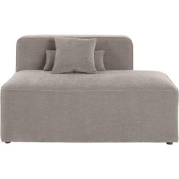 Recamiere Home Affaire "Sundstrup", grau (taupe), B:140cm H:76,5cm T:93cm, 100% Polyester, Sofas, Recamiere, Modulserie, individuelle Zusammenstellung