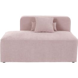 Recamiere Home Affaire "Sundstrup", rosa, B:140cm H:76,5cm T:93cm, 100% Polyester, Sofas, Recamiere, Modulserie, individuelle Zusammenstellung
