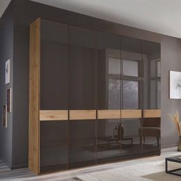 Pharao24.de Dreht&uuml;renkleiderschrank Schlafzimmerkleiderschrank in modernem Design 246 cm breit
