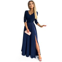 numoco Evening Dress 'Maxikleid Amber' female Blue size 2XL