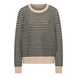 Cecil Pullover Damen Gr&ouml;&szlig;e M beige / schwarz