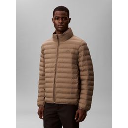 Steppjacke Calvin Klein "LS LT WT NYLN CHNNLD", Herren, Gr. L, bungee cord, Web, Obermaterial: 100% Polyamid, regular fit normal, Rundhals, eingesetzt gerader Abschluss, Jacken, Mit Rundhalsausschnitt