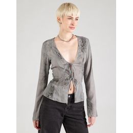 WEEKDAY Bluse 'Scorpio' Damen Größe XS taupe / graphit