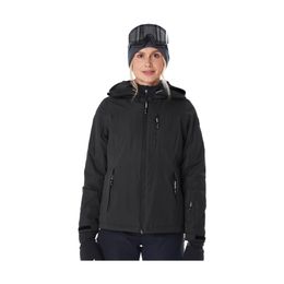 Skijacke Killtec "KSW 276 WMN SKI JCKT", Damen, Gr. 48, schwarz, Obermaterial: 100% Polyester;Futter: 100% Polyamid;Füllung: 100% Polyester, Jacken, Wasserdichte Damenjacke mit Schneefang, Atmungsaktivität und Taschen