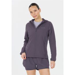 Endurance Damen Laufjacke "Krose"lila, grau, Gr. 38, unifarben, 100% Polyamid, Jacken, mit wasserabweisender BionicFinish-Beschichtung