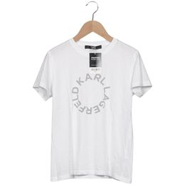 K by KARL LAGERFELD Karl Lagerfeld T-Shirt Damen Gr&ouml;&szlig;e S Second Hand wei&szlig;