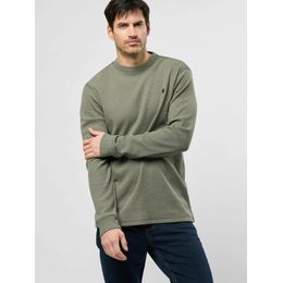 Strickpullover MCS "MCS sweater Drake Long Sleeve", Herren, Gr. L, beetle, Obermaterial: 80% Baumwolle, 20% Polyester, Pullover