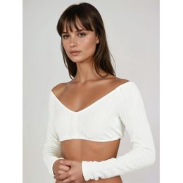 Spieth & Wensky Spieth & Wensky Trachtenbluse 'Geras', Off Shoulder, Jersey mit geometrischen Muster Damen Gr&ouml;&szlig;e 46 wei&szlig;