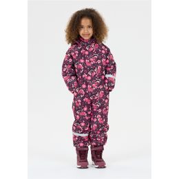 Schneeoverall ZIGZAG "Tower", Jungen, Gr. 110, EURO-Größen, beere, fuchsia, 100% Polyester, lang, Overalls, mit wasser- und winddichter TPU-Membran