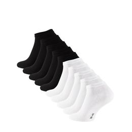 Cotton Prime Socken Damen Gr&ouml;&szlig;e 43/46 schwarz / wei&szlig;