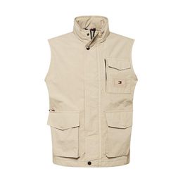Tommy Hilfiger Weste Herren Größe L hellbeige / navy / rot / weiß