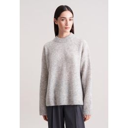 Strickpullover Seidensticker, Damen, Gr. L, grau, 33% Wolle, 33% Angora, 28% Polyamid, 6% Elasthan, oversize, Pullover, Sweater