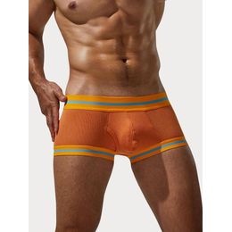 Tauwell Boxer shorts male Orange size XL