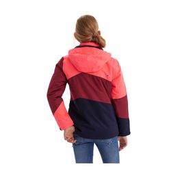 Outdoorjacke Killtec "Lynge GRLS JCKT B", Jungen, Gr. 152, orange (koralle), Obermaterial: 100% Polyester;Futter: 100% Polyester;F&uuml;llung: 100% Polyester, Jacken Outdoorjacke, Wasserdichte Winterjacke mit Kapuze, Fleece, verstellbaren &Auml;rmeln
