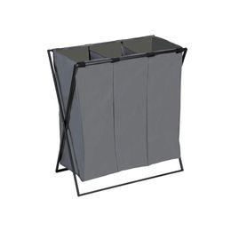 Wenko Laundry Basket 'Trio' male Grey size B: 69cm x H: 76cm x T: 37cm