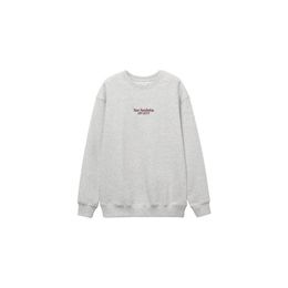 MANGO TEEN Sweatshirt 'Offduty' Jungen Gr&ouml;&szlig;e 158 graumeliert / dunkelrot